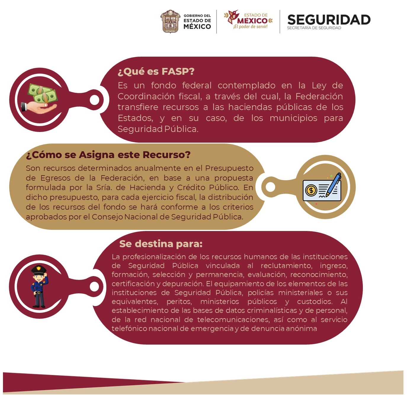 Informe del Fondo de Aportaciones para la Seguridad Pública (FASP). | Secretariado Ejecutivo del ...